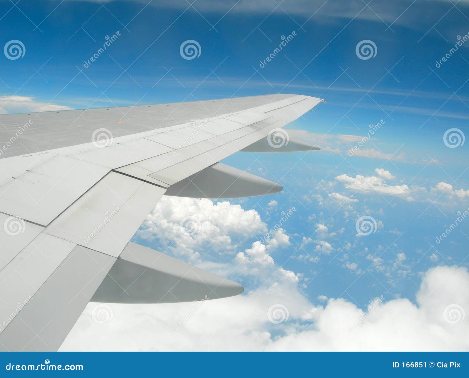 Wing of plane stock image. Image of blue, clouds, destination - 166851