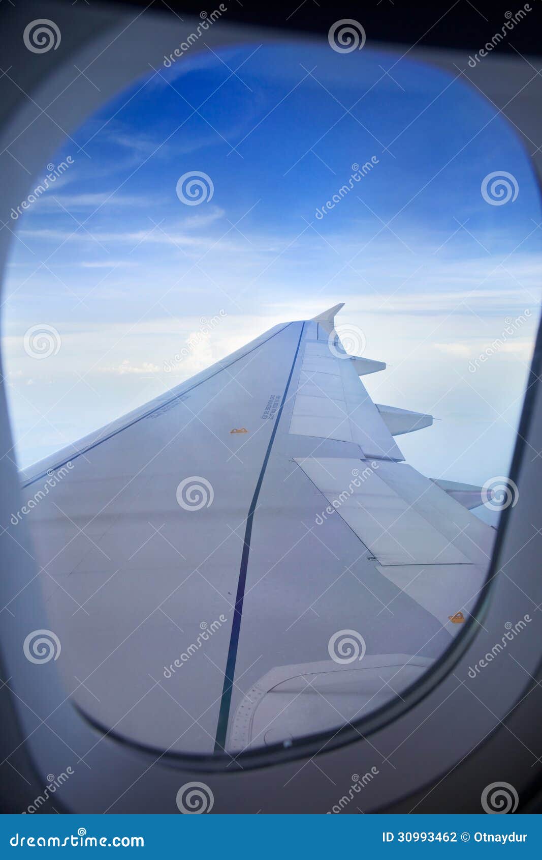 Wing of plane stock photo. Image of flight, wing, life - 30993462