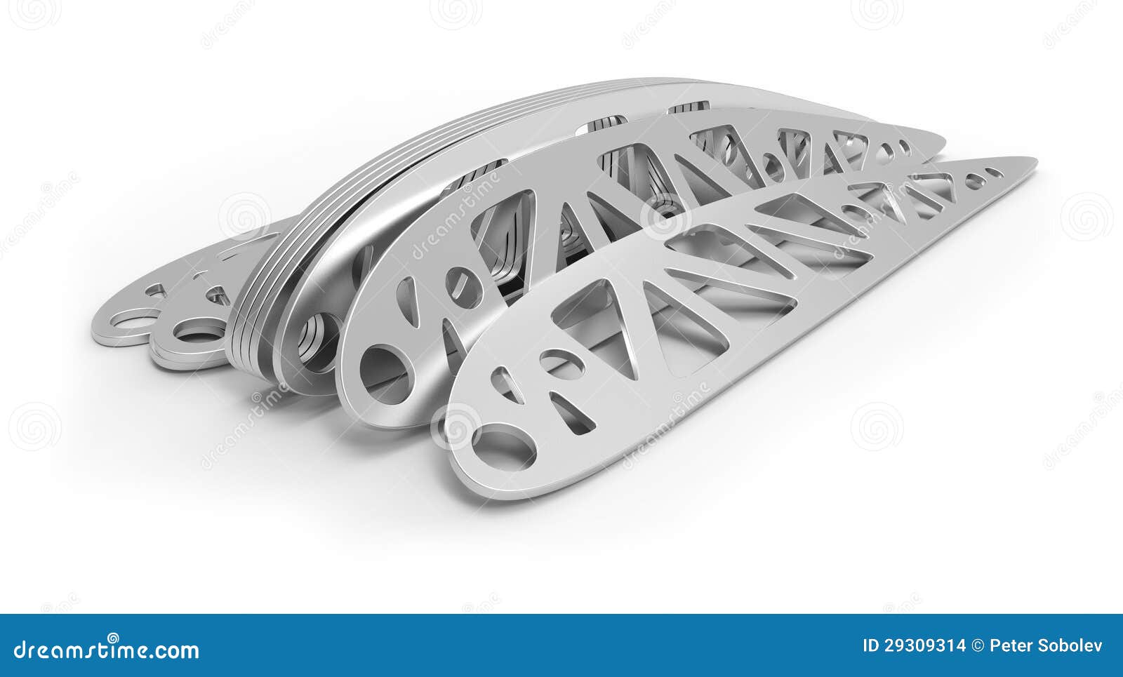 Wing rib stock illustration. Illustration of plane, manufacture - 29309314