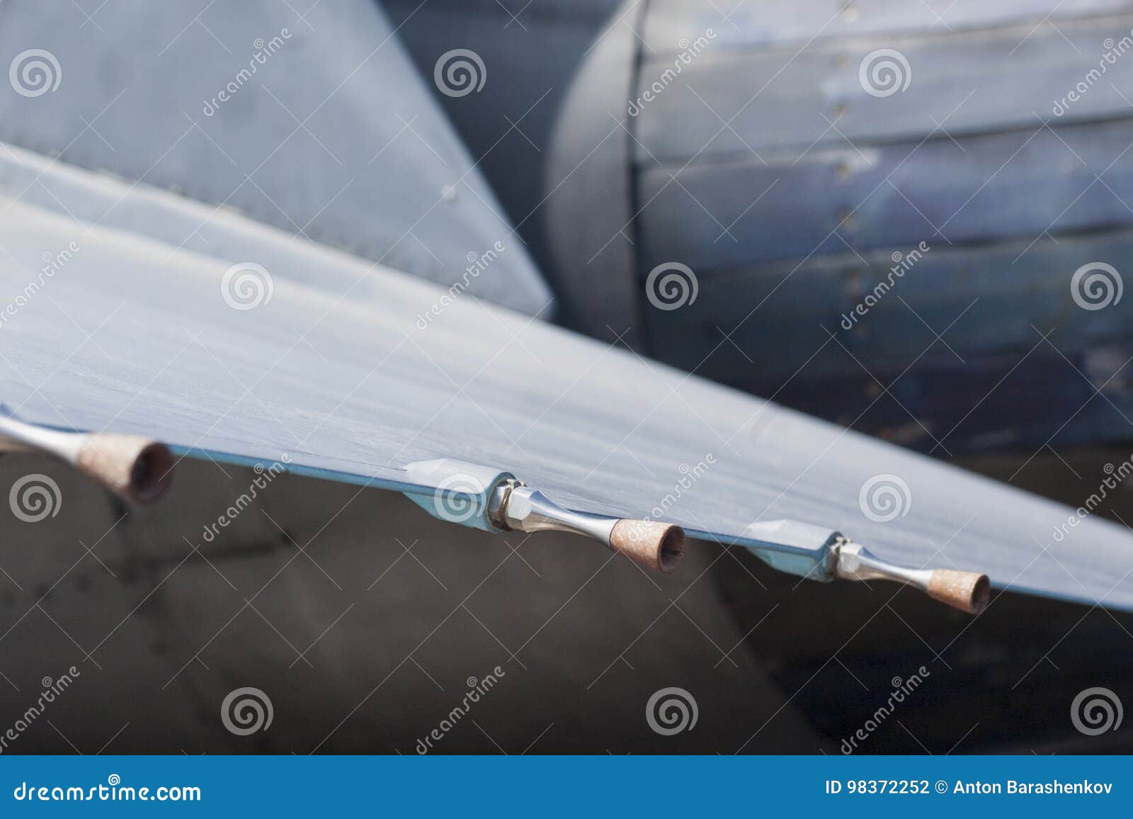 Wing Sensors on Fighter Jet. Stock Photo - Image of background, detail ...