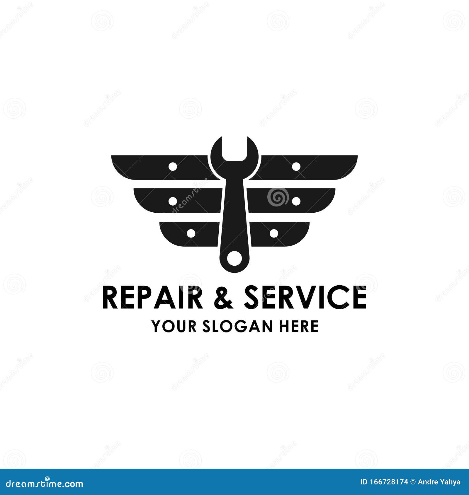Wing service logo design stock illustration. Illustration of automobile ...