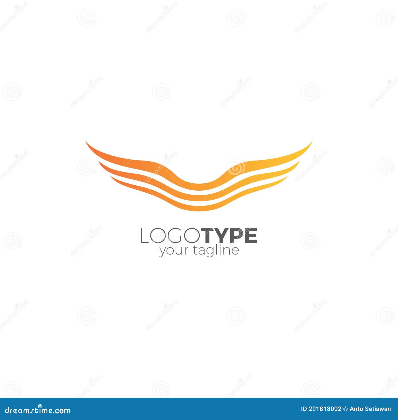 Wing Simple Logo Design. Fly Logo Vector Stock Vector - Illustration of ...