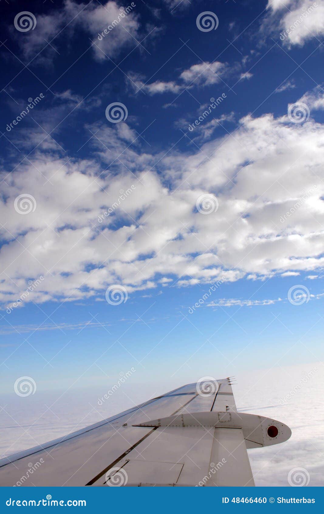 Wing View from a Jet Cruising Stock Photo - Image of aeronautic, airbus ...