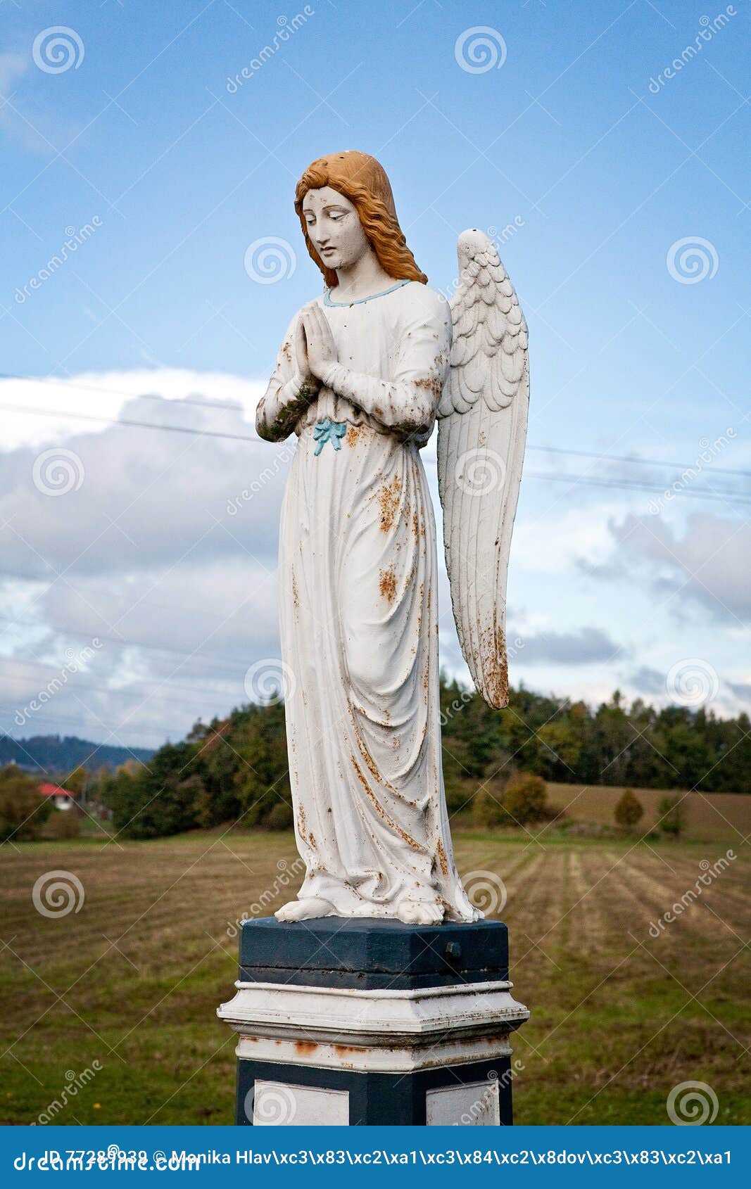 Winged angel stock image. Image of pointing, holy, spiritual - 77289939