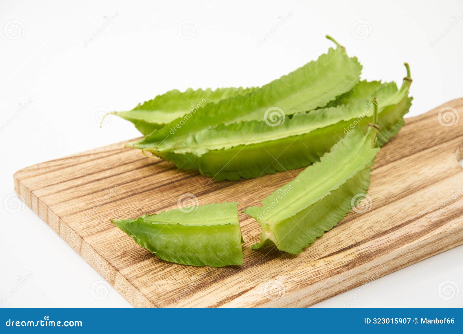 Winged Beans on White Background Stock Image - Image of agriculture ...
