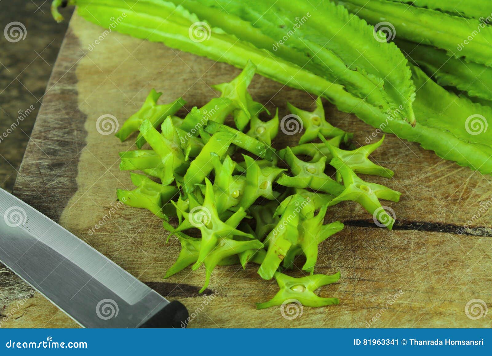 Winged Beans on Wooden Background Stock Image - Image of vegetable ...