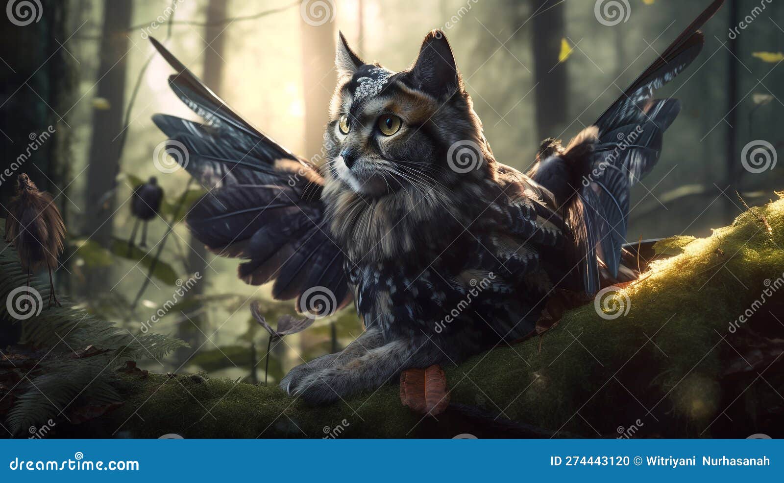 Winged Cats Art