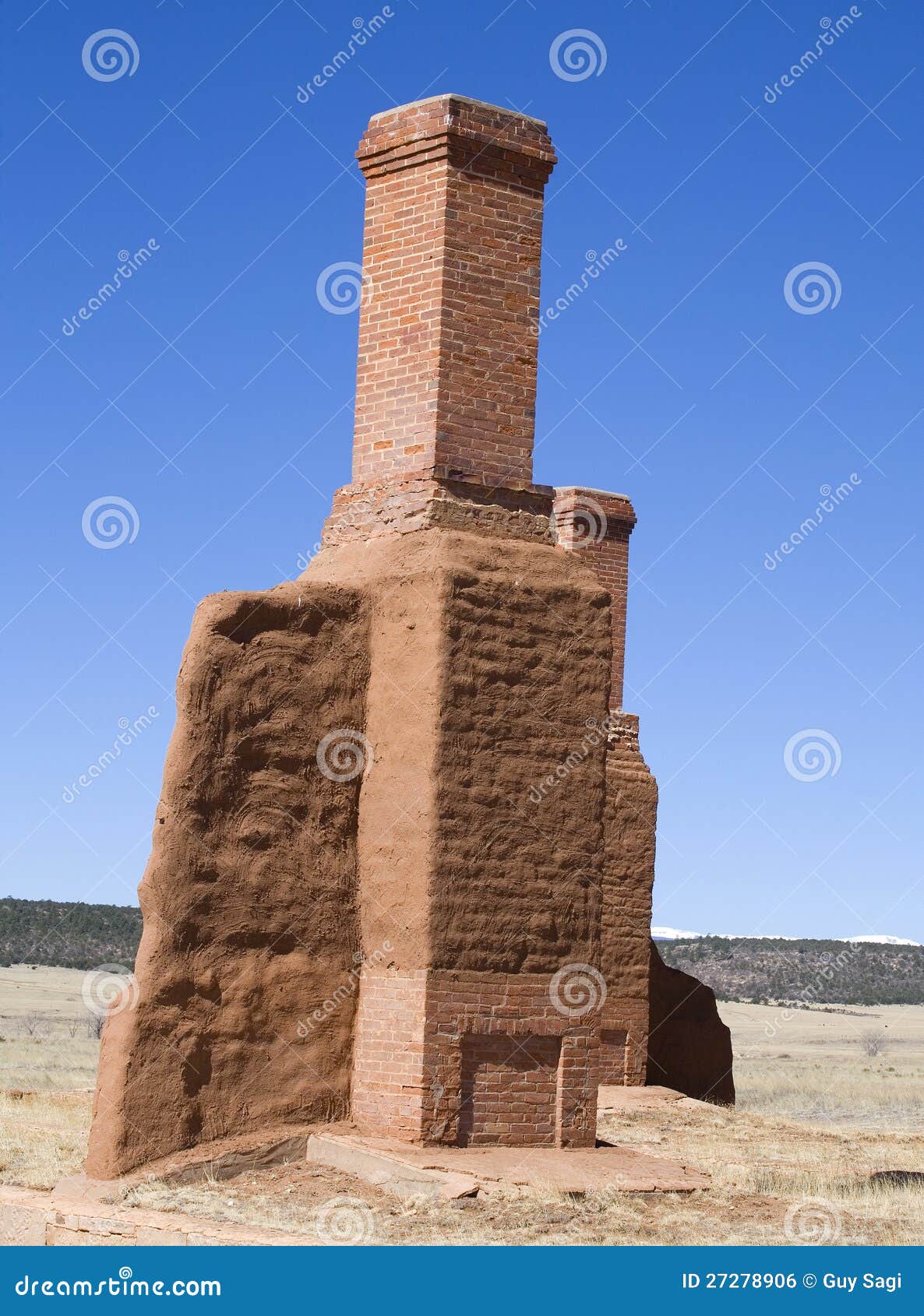 Winged chimney stock photo. Image of yellow, orange, adobe - 27278906