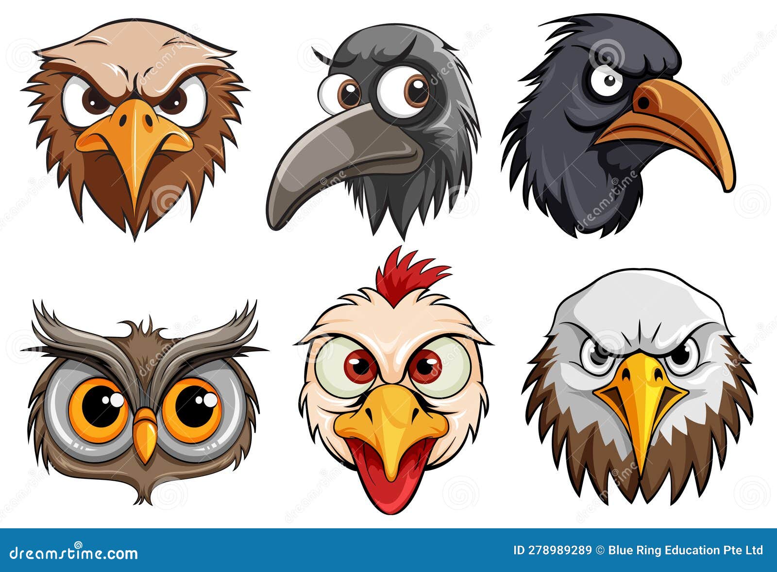 Winged Creatures Cartoon Character Set | CartoonDealer.com #278989289