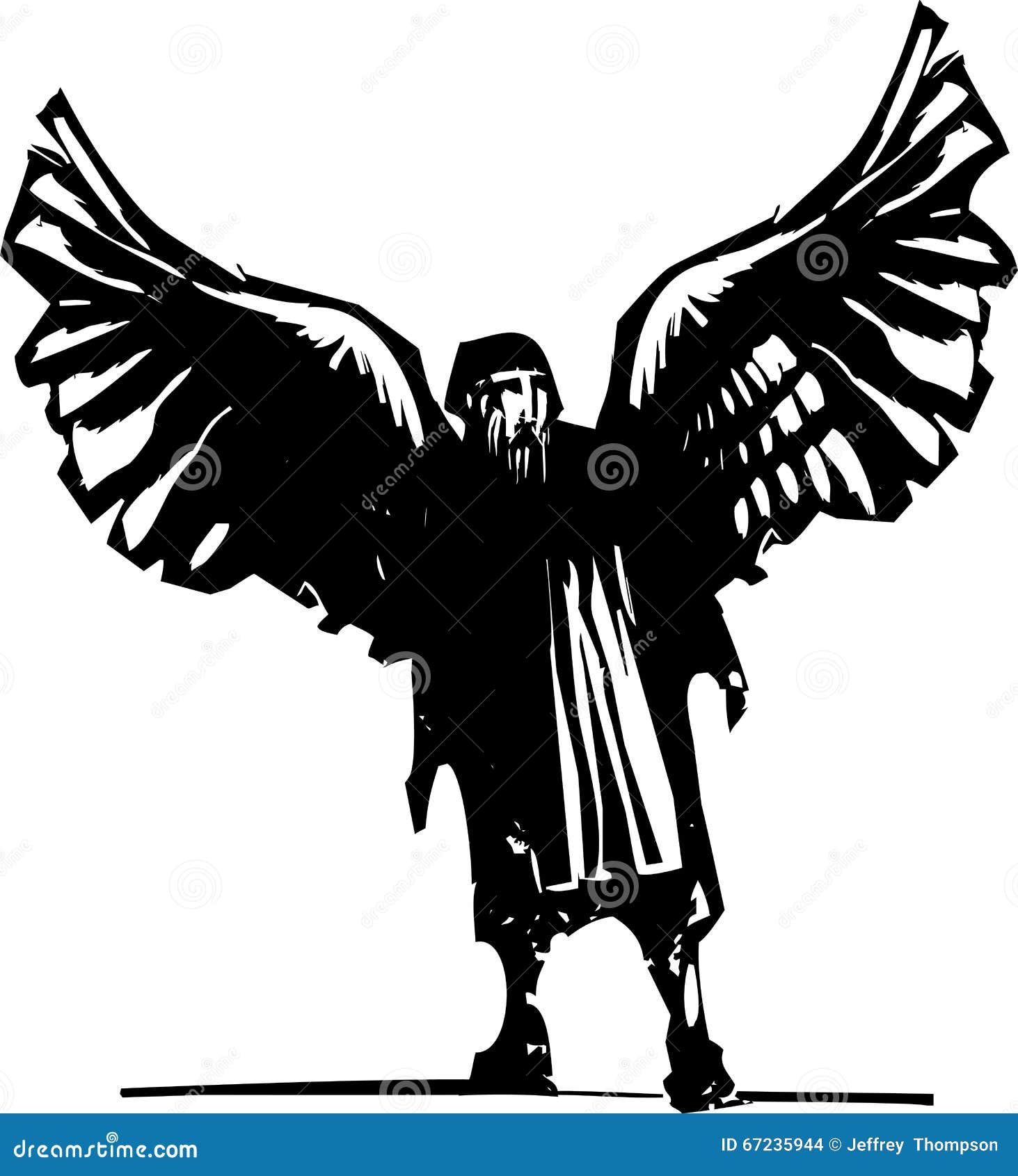 Winged Daedalus the Inventor Stock Vector - Illustration of wings ...