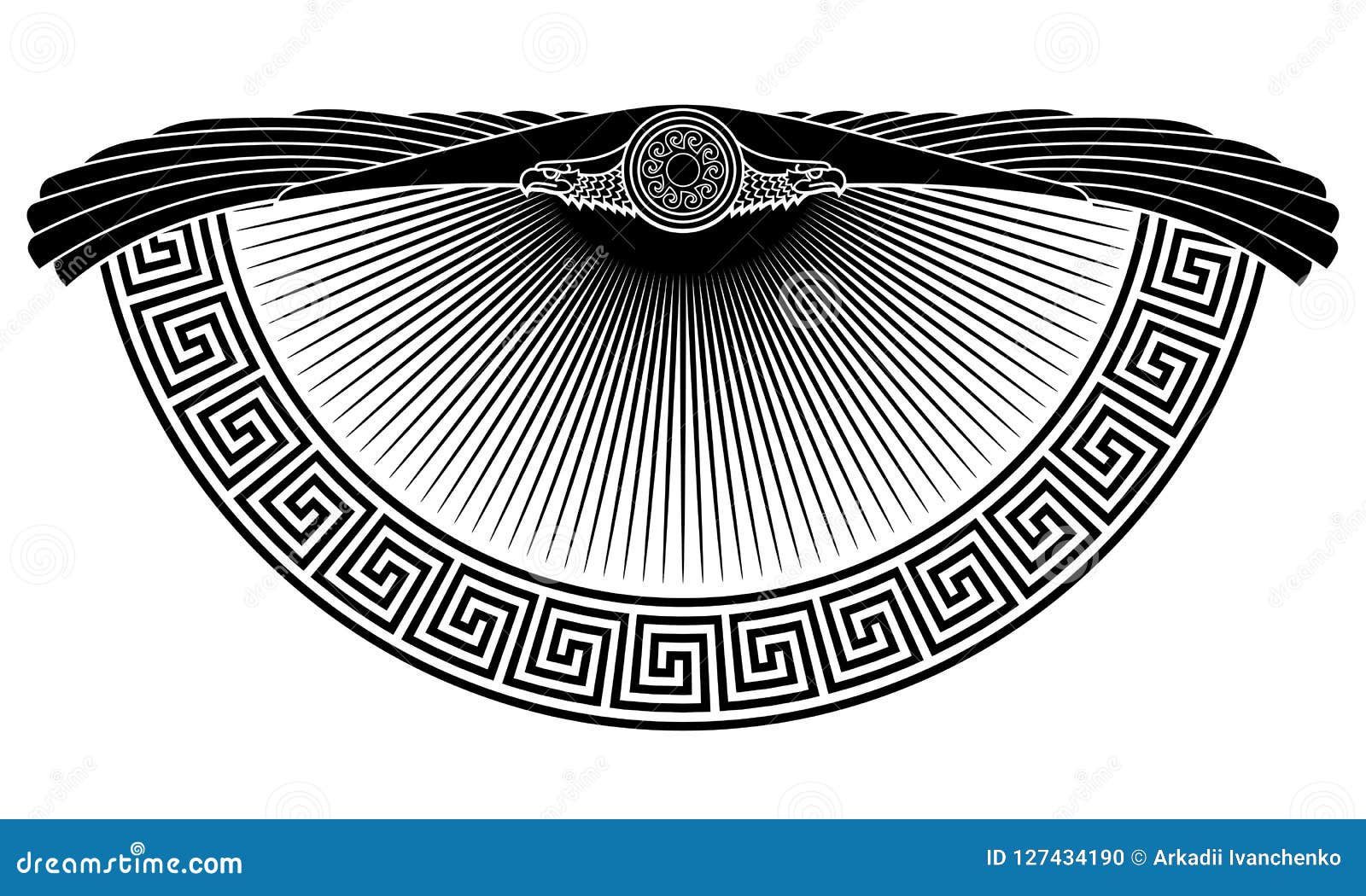 The Winged Eagle, the Solar Symbol, the Ancient European Ornament Stock ...