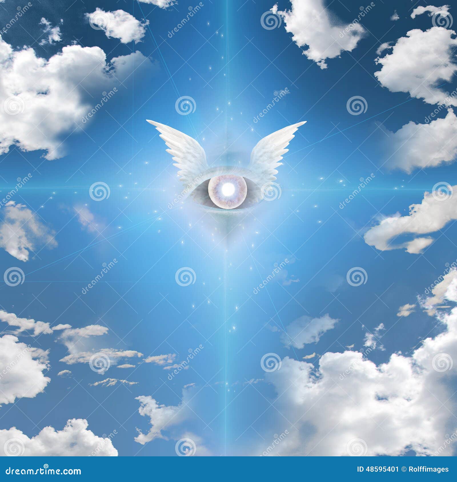 Winged Eye Royalty-Free Stock Photo | CartoonDealer.com #48595401