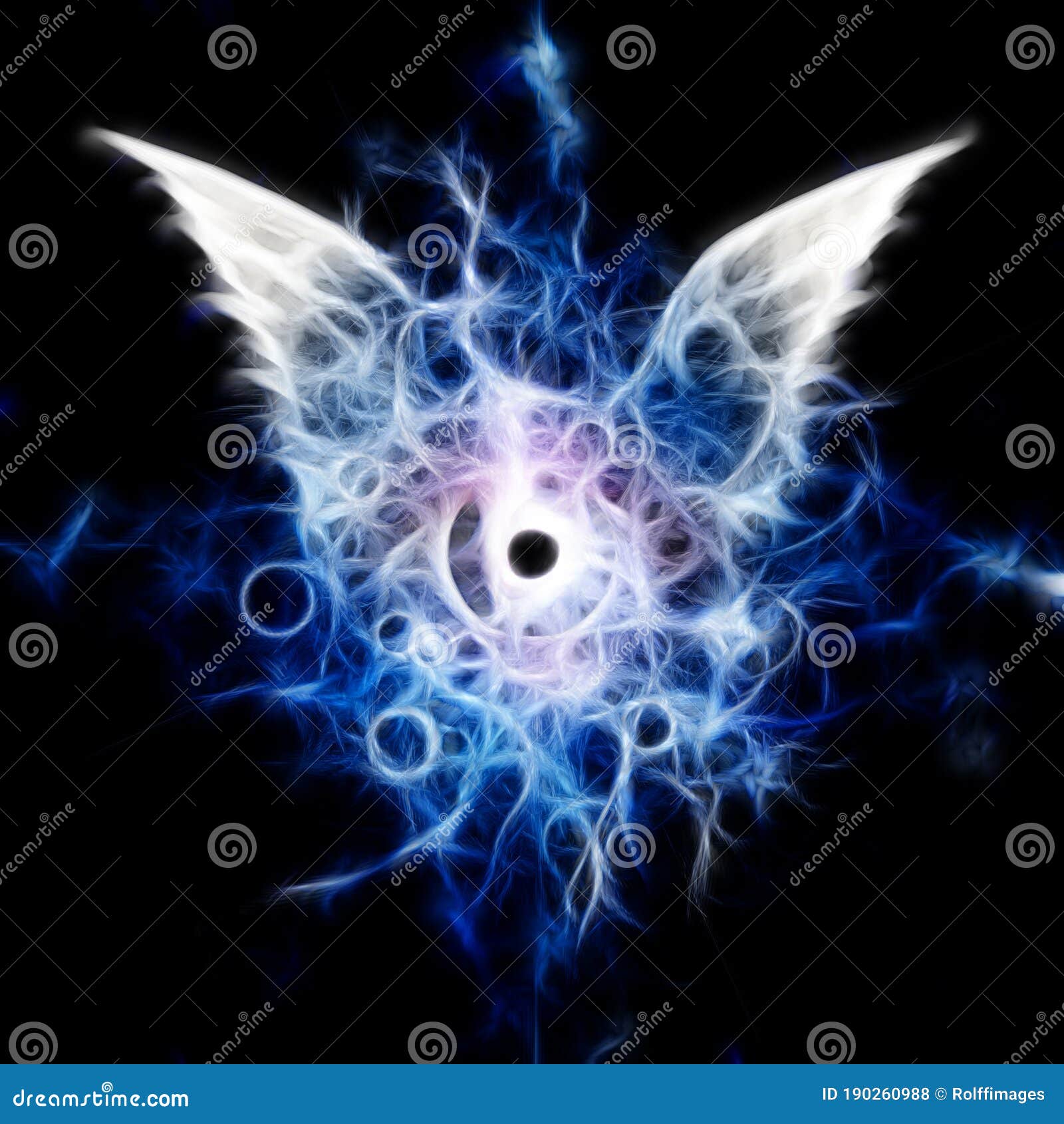 Winged Eye stock illustration. Illustration of beautiful - 190260988