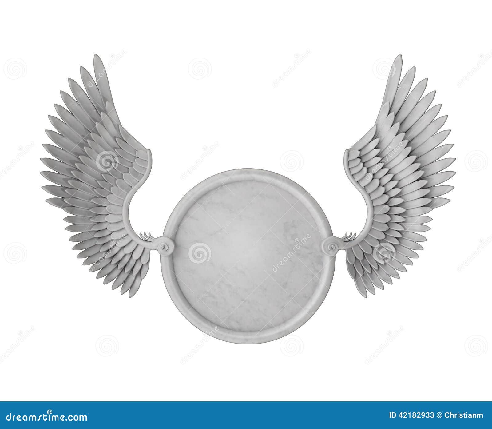 Winged frame stock illustration. Illustration of stone - 42182933
