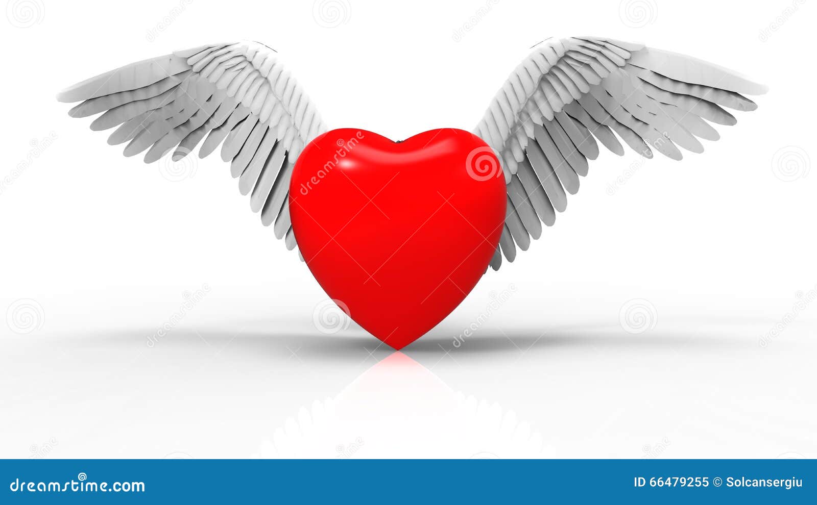 Winged heart concept stock illustration. Illustration of text - 66479255