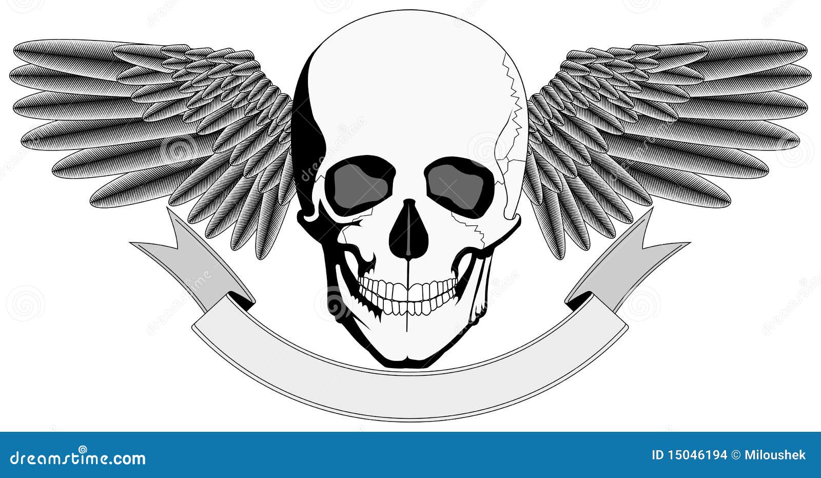 Winged Man. Winged Human Silhouette. Bodybuilder Silhouette Cartoon ...