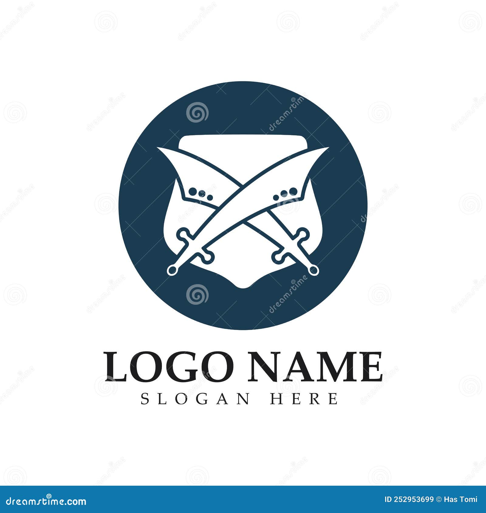 The Winged Sword with Shield Vector Icon Stock Illustration ...