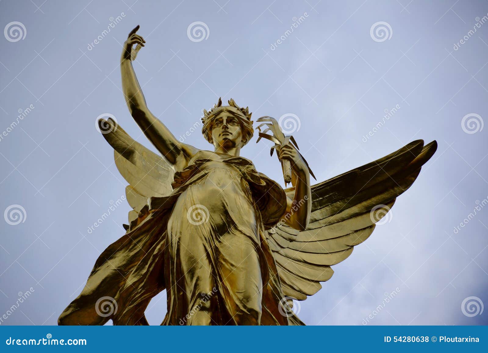 Winged victory sculpture stock photo. Image of statue - 54280638