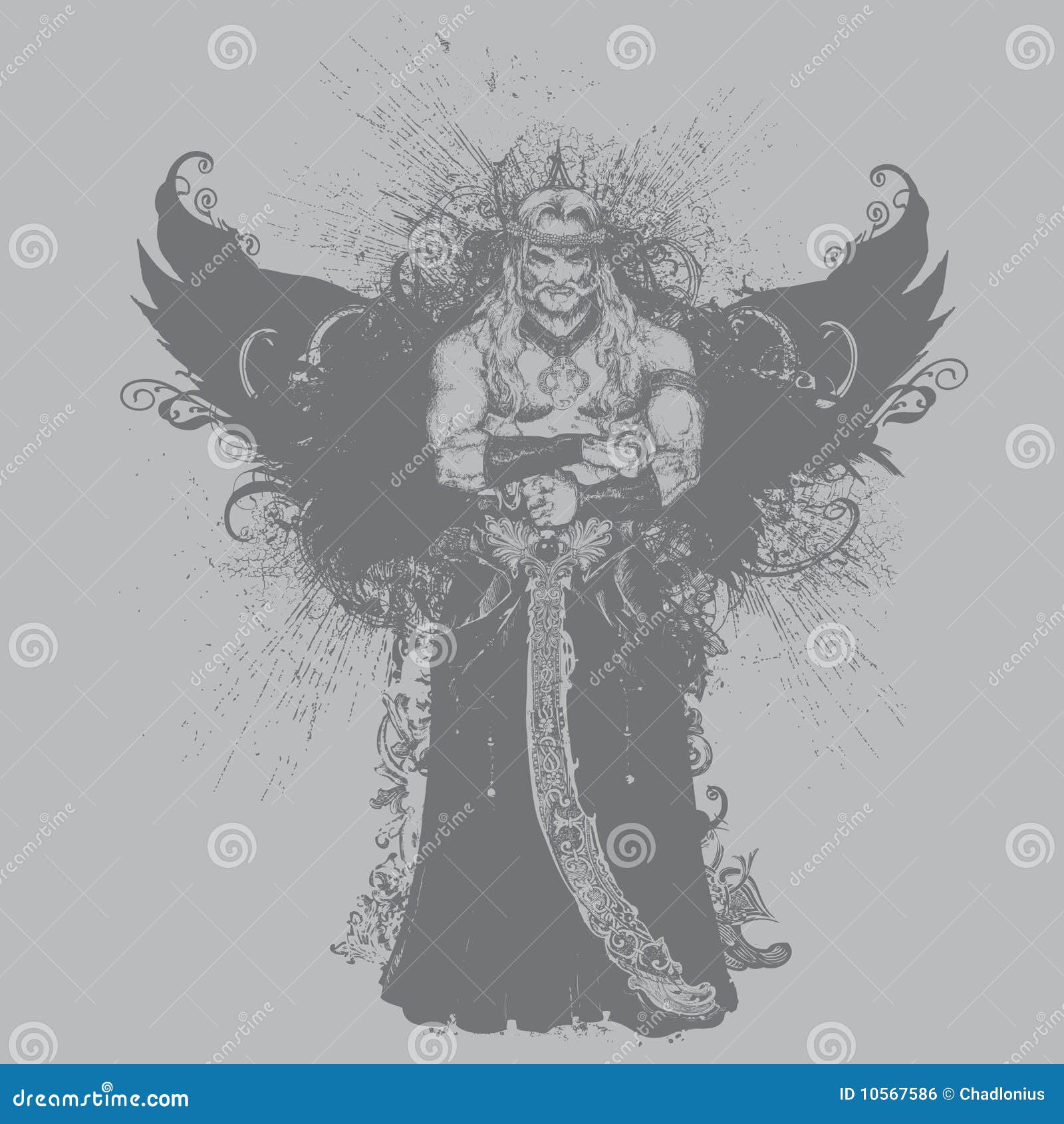 Angelic Demonic Glowing Wings Of An Angel Or Demon. Isolated ...