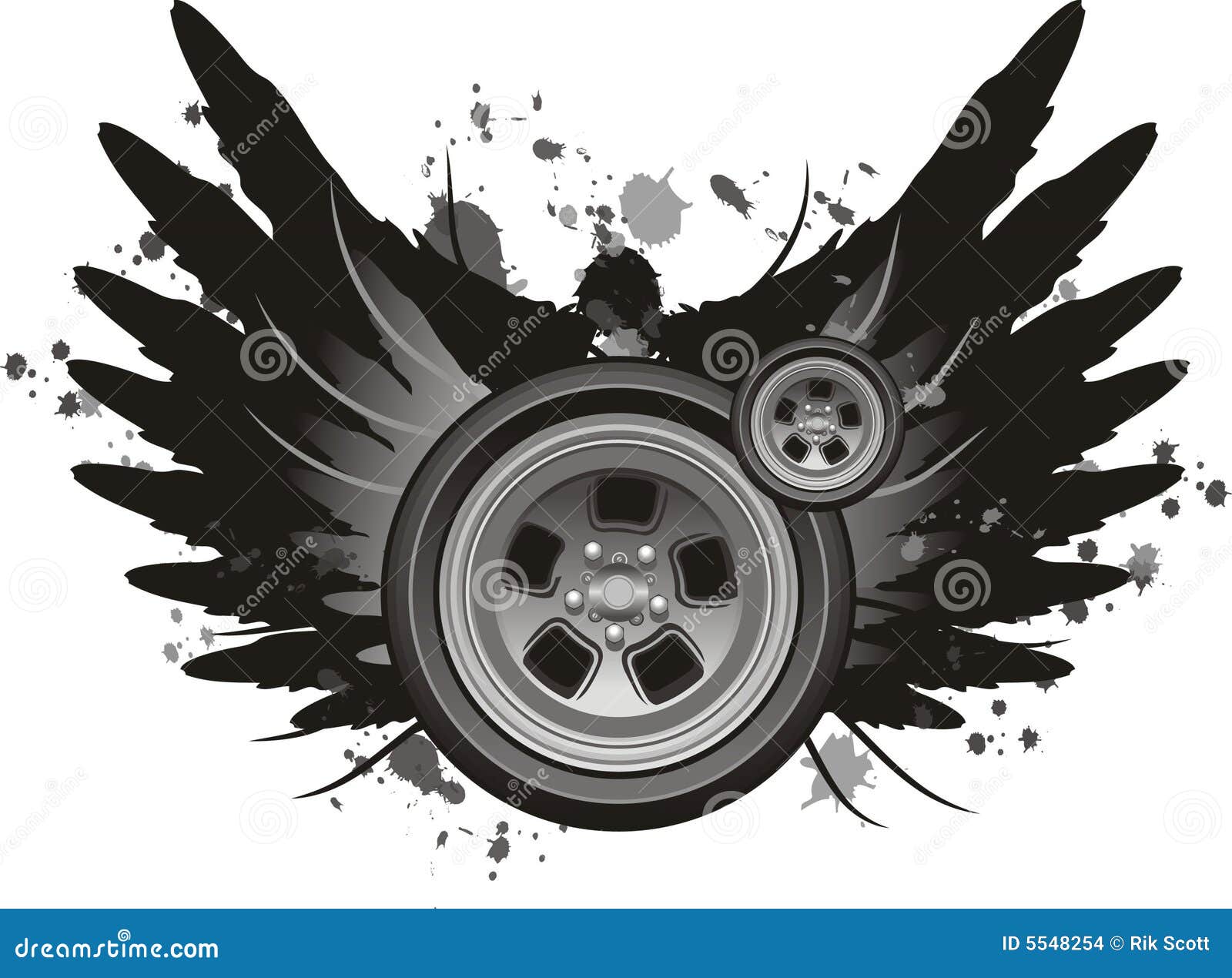 Winged Wheel Vector Stock Illustrations – 329 Winged Wheel Vector Stock ...