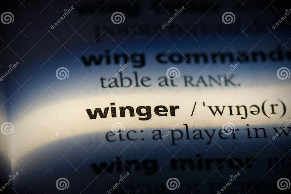 Winger stock photo. Image of etymology, detail, linguistic - 161576972
