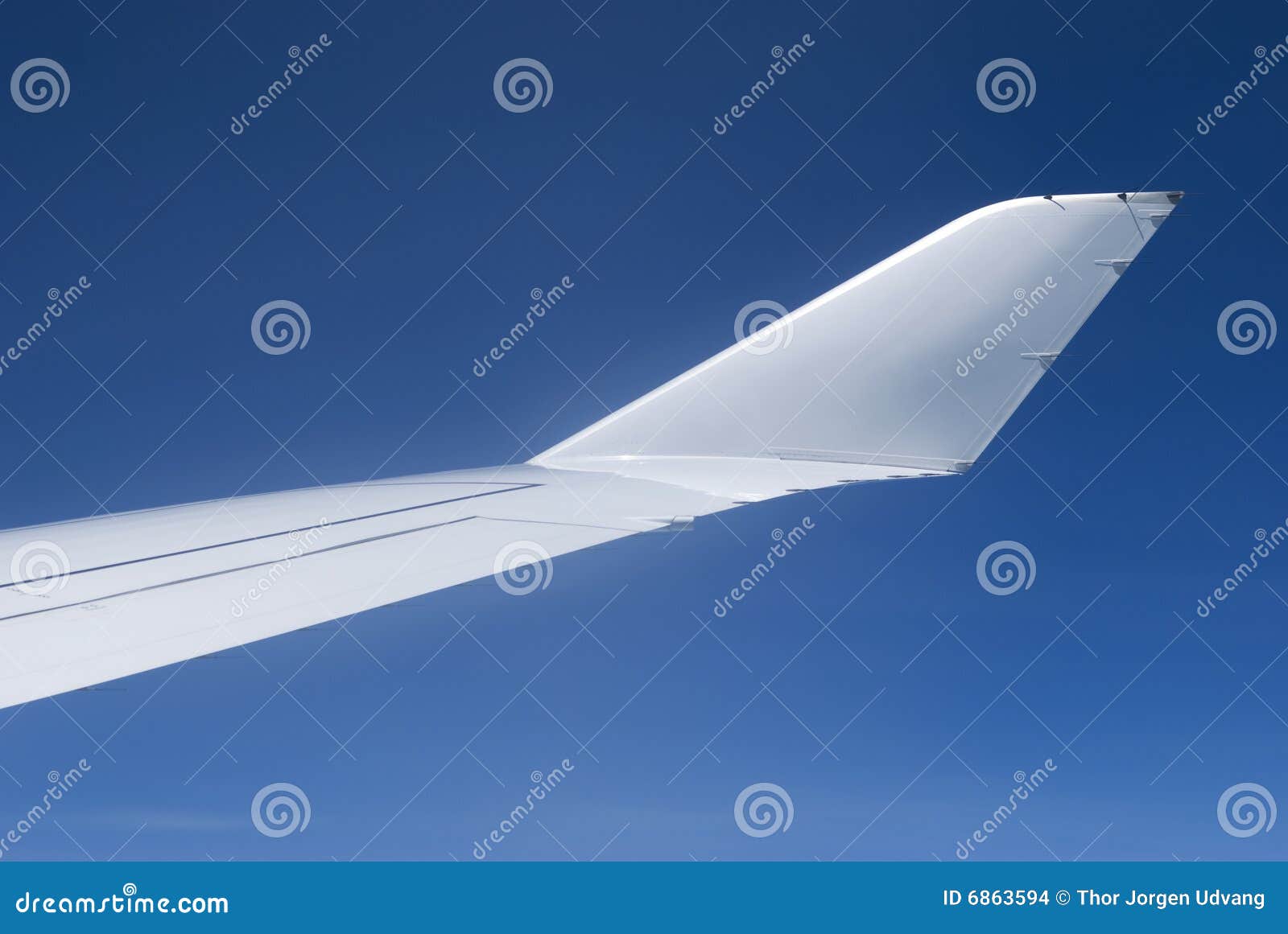 Winglet of Passenger Airplane Stock Photo - Image of blue, fast: 6863594