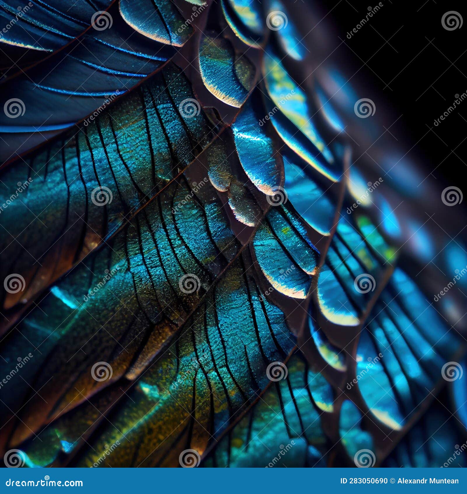 Wings of a Butterfly Morpho Texture Background. Stock Photo - Image of ...