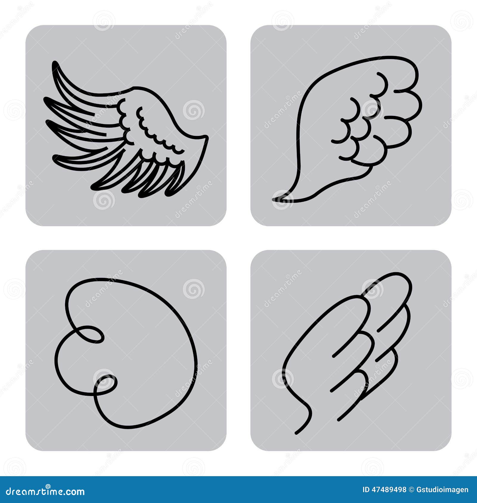 Wings design stock vector. Illustration of fantasy, feather - 47489498