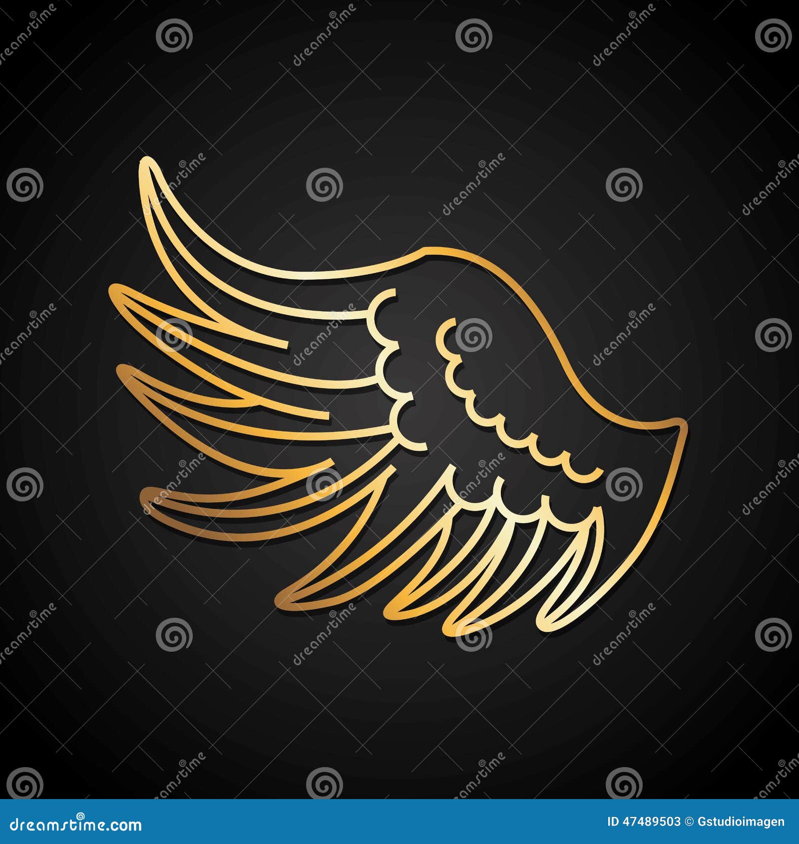 Wings design stock vector. Illustration of concept, vector - 47489503