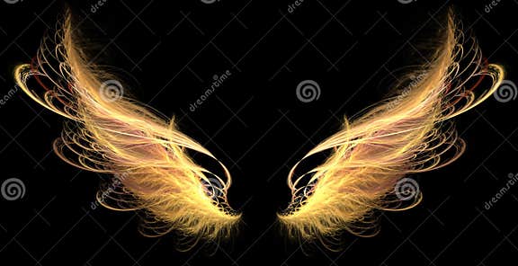 Wings (fire, demon) stock illustration. Illustration of glow - 21161714