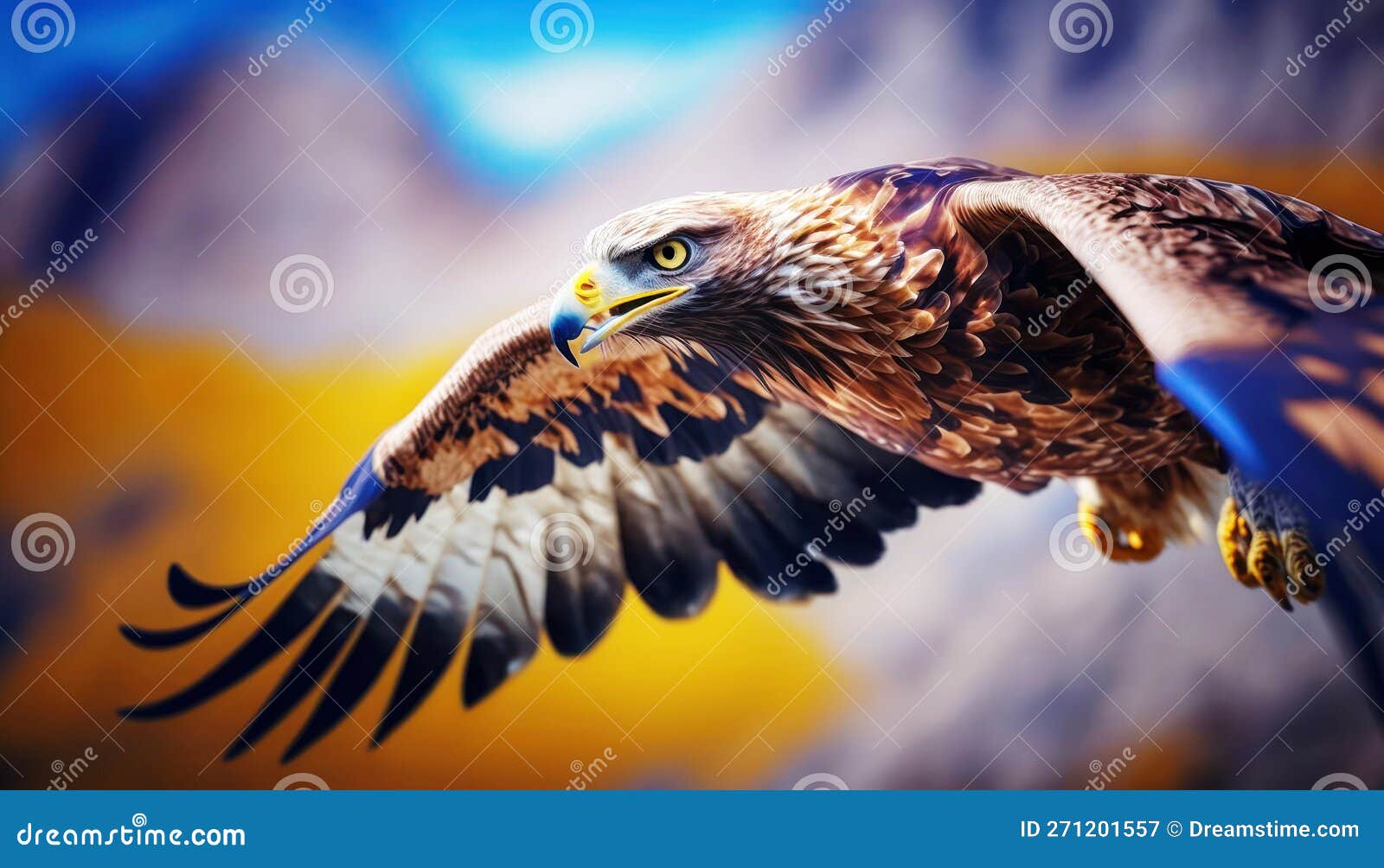 On the Wings of Freedom: a Majestic Eagle Soaring through Majestic ...