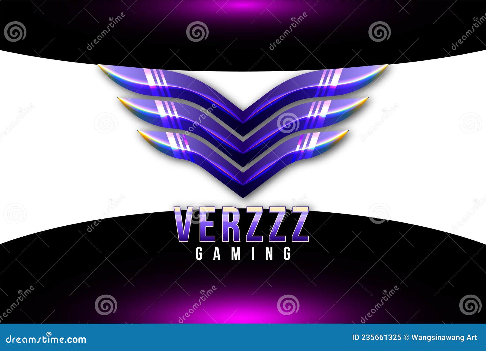 Wings gaming logo stock vector. Illustration of hawk - 235661325
