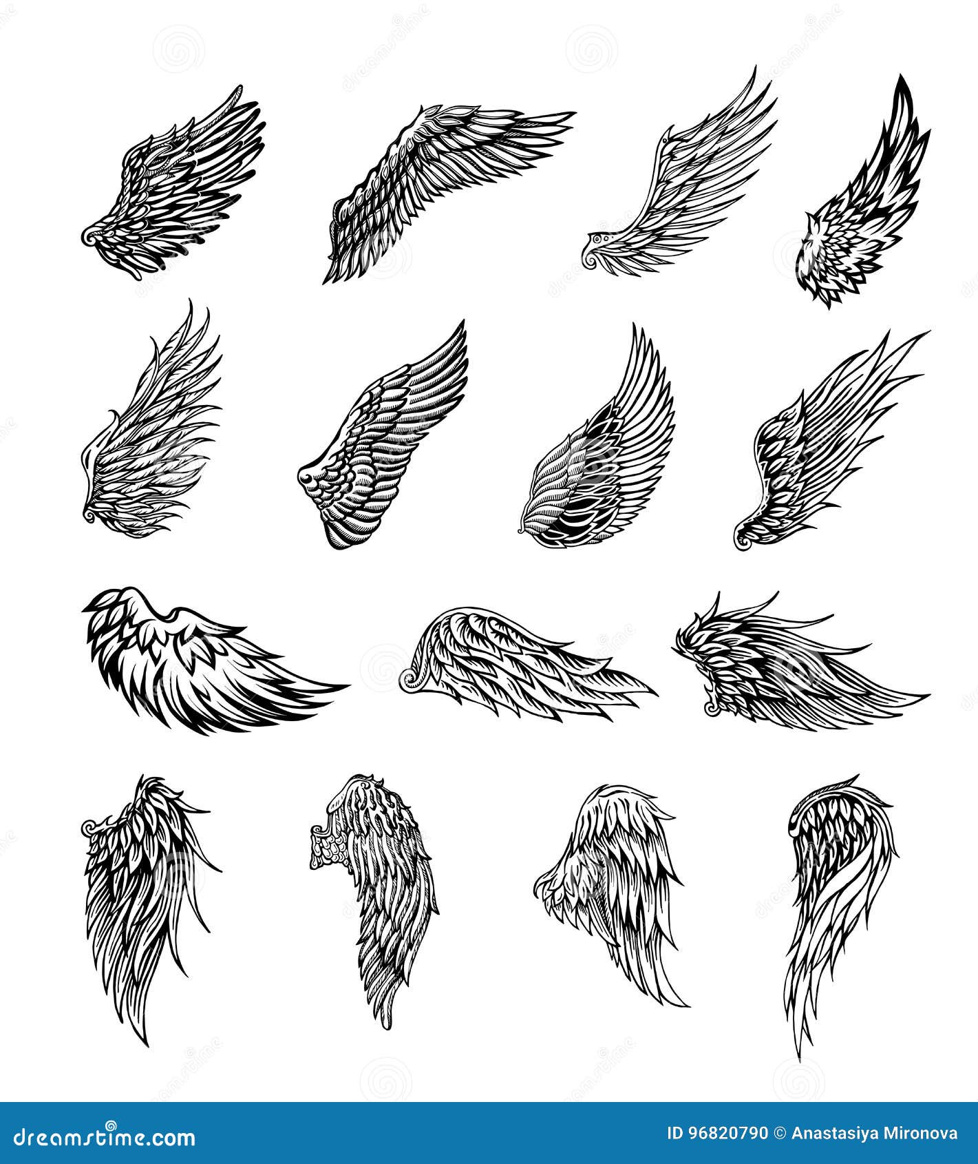 Wings graphic illustration stock vector. Illustration of falcon - 96820790