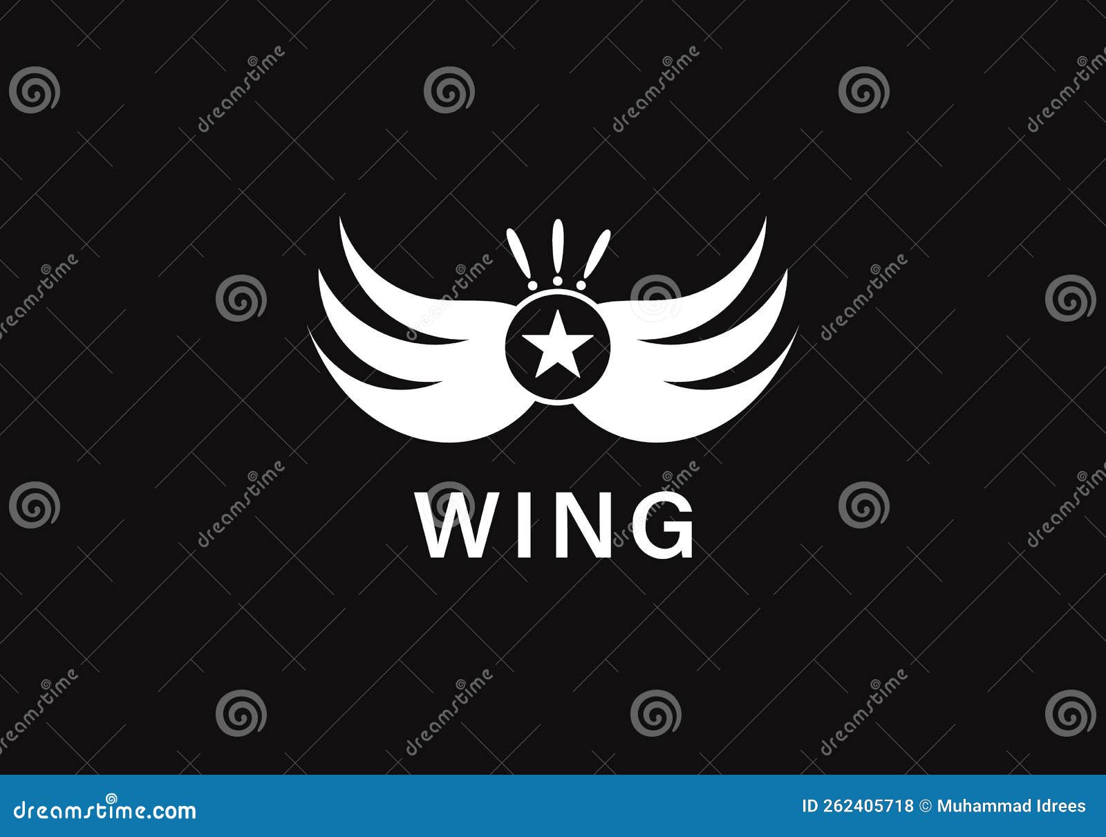 Wings Logo Abstract Design Vector Template Wings Logo. Aircraft Wings ...