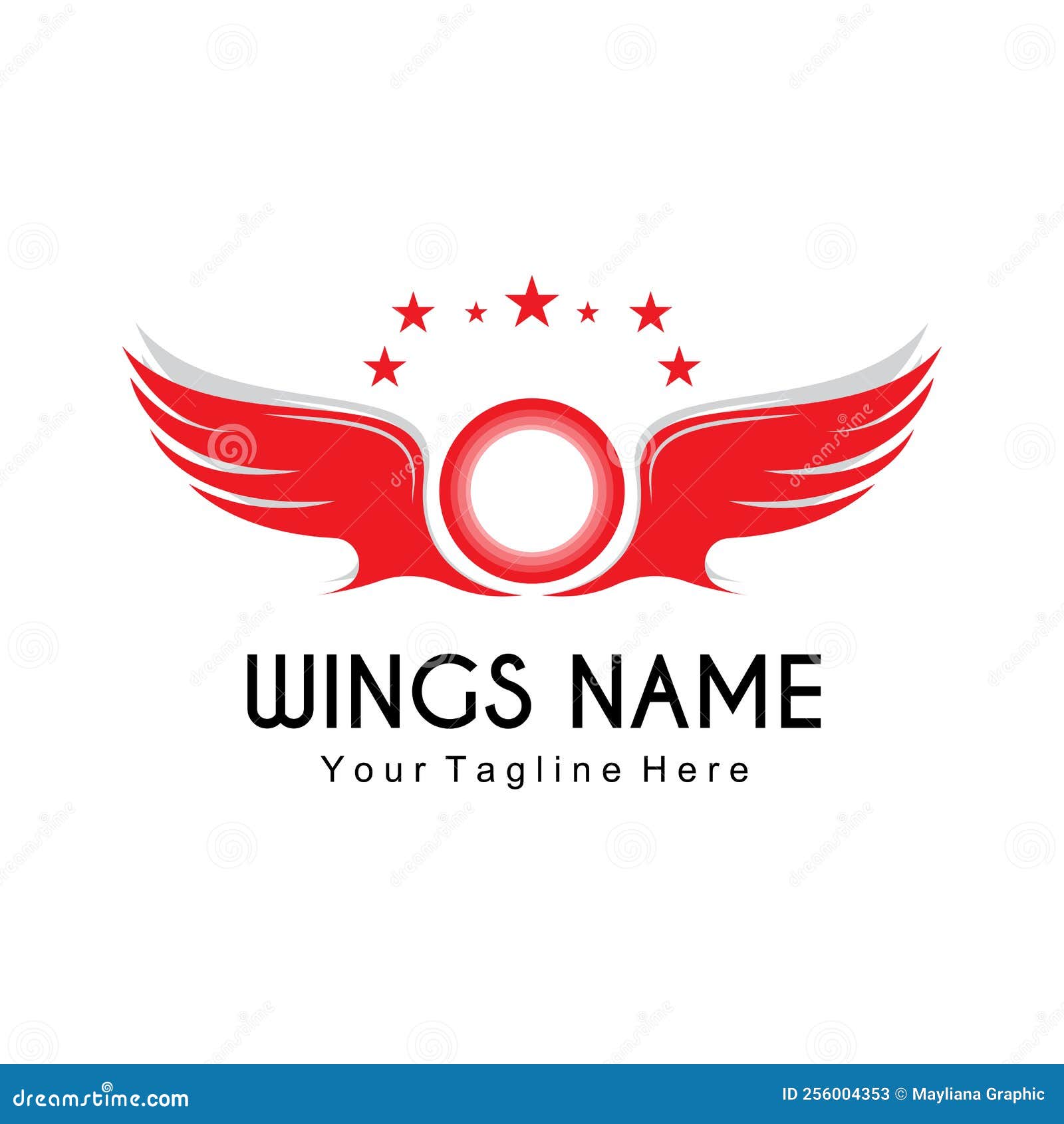 Wings Logo Design, Shield Wings Vector, Bird Feather Illustration Stock Vector - Illustration of ...