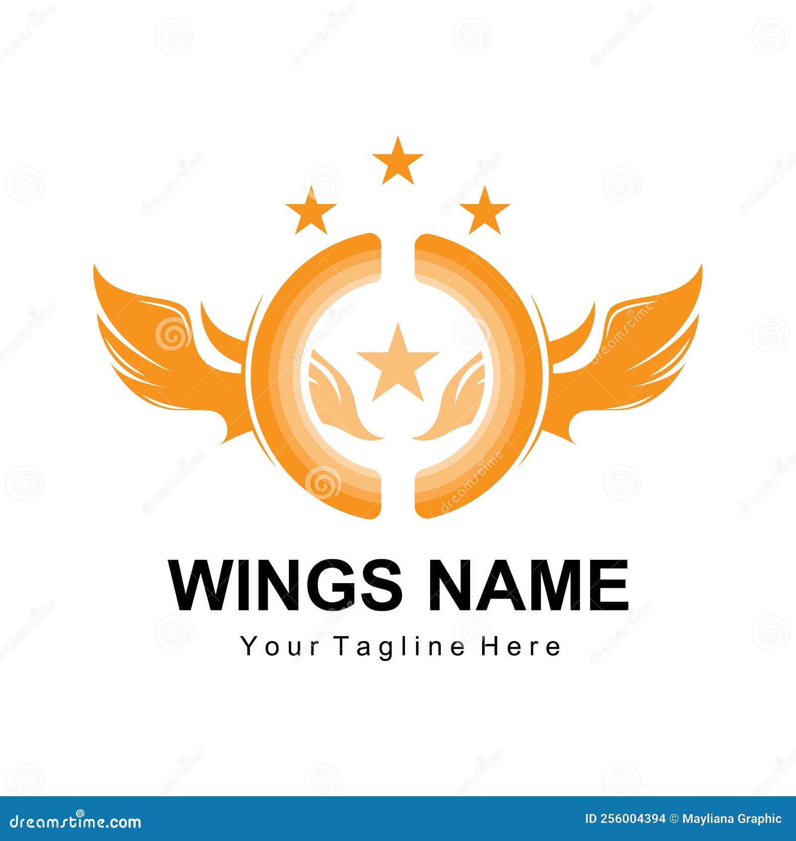 Wings Logo Design, Shield Wings Vector, Bird Feather Illustration Stock ...