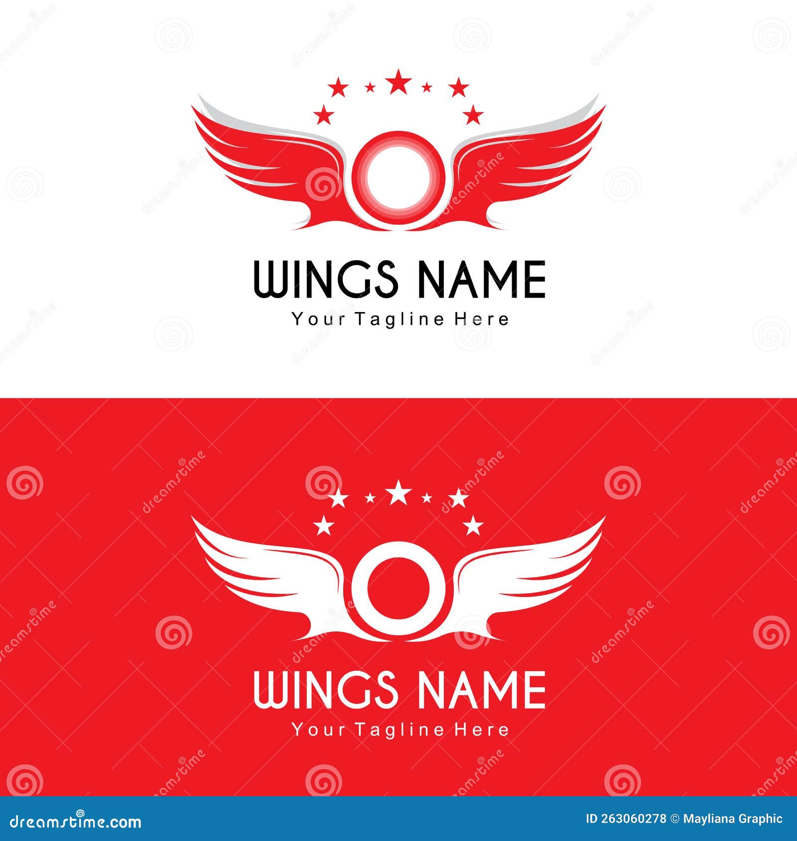 Wings Logo Design, Shield Wings Vector, Bird Feather Illustration Stock ...