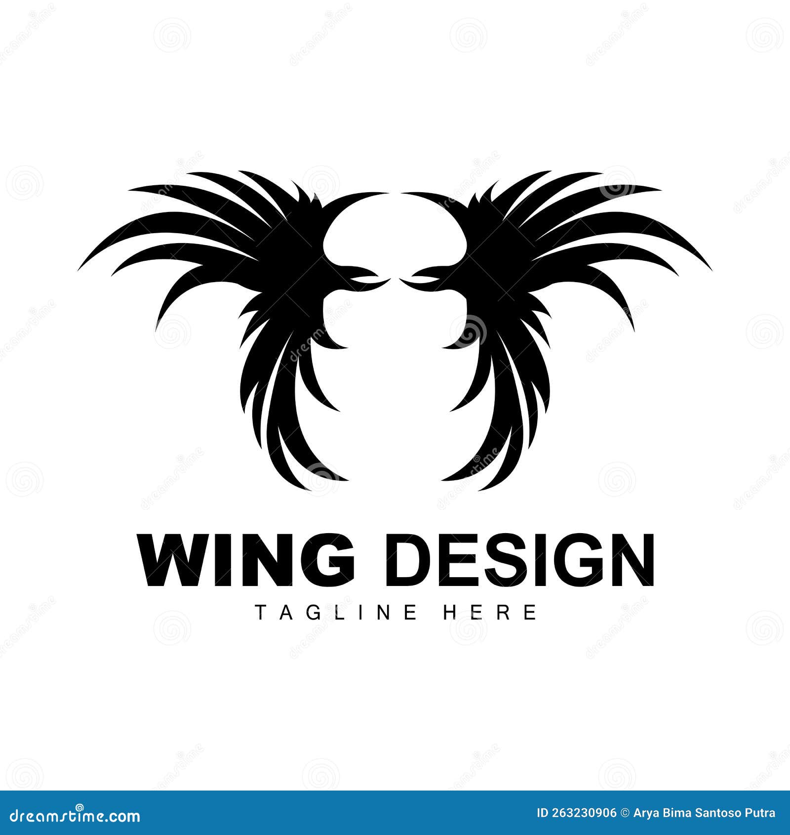 Wings Logo, Phoenix Logo, Bird Wing Vector, Template Illustration, Wing ...