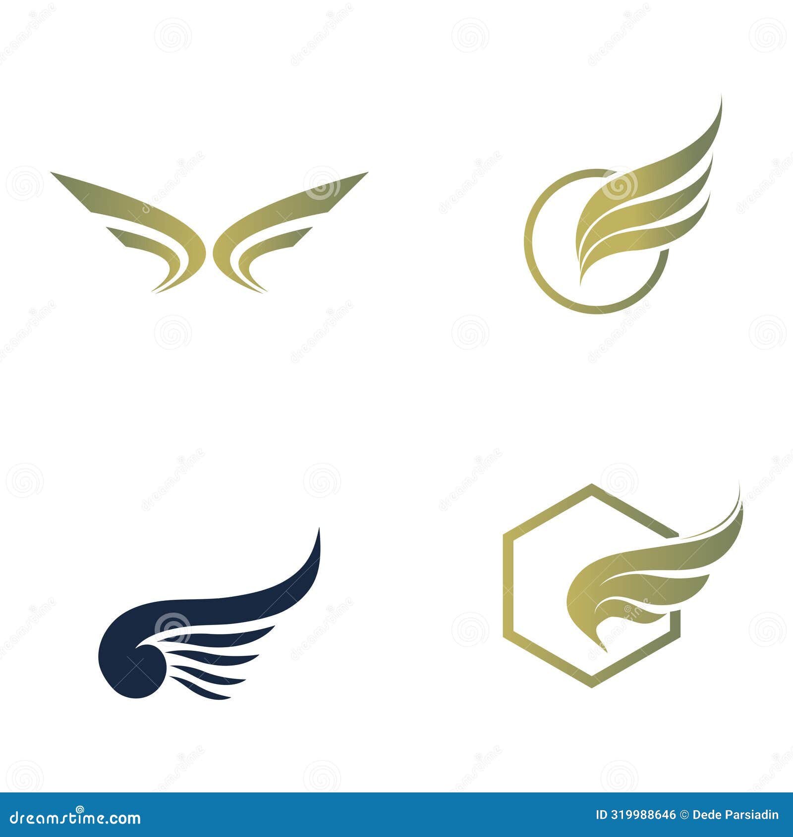 Wings Logo Symbol Icon Vector Illustration Template Stock Vector ...