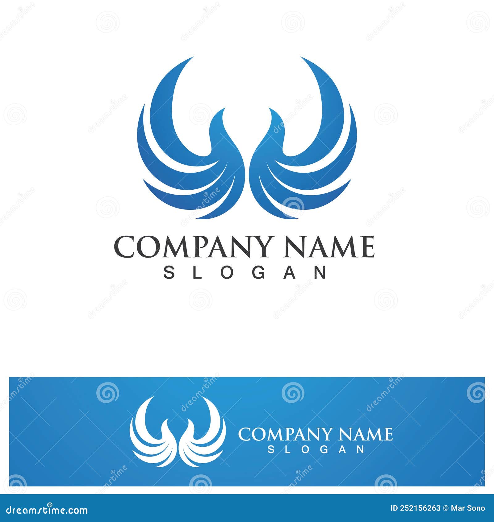 Wings Logo Vector Icon Symbol Illustration Design Template Stock Vector ...
