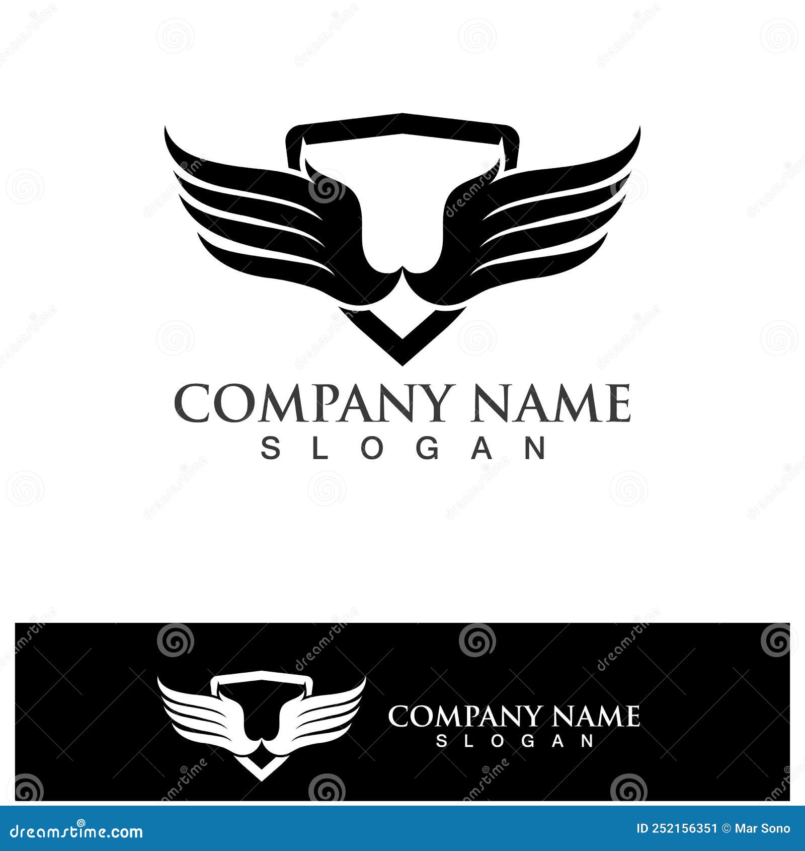 Wings Logo Vector Icon Symbol Illustration Design Template Stock Vector ...