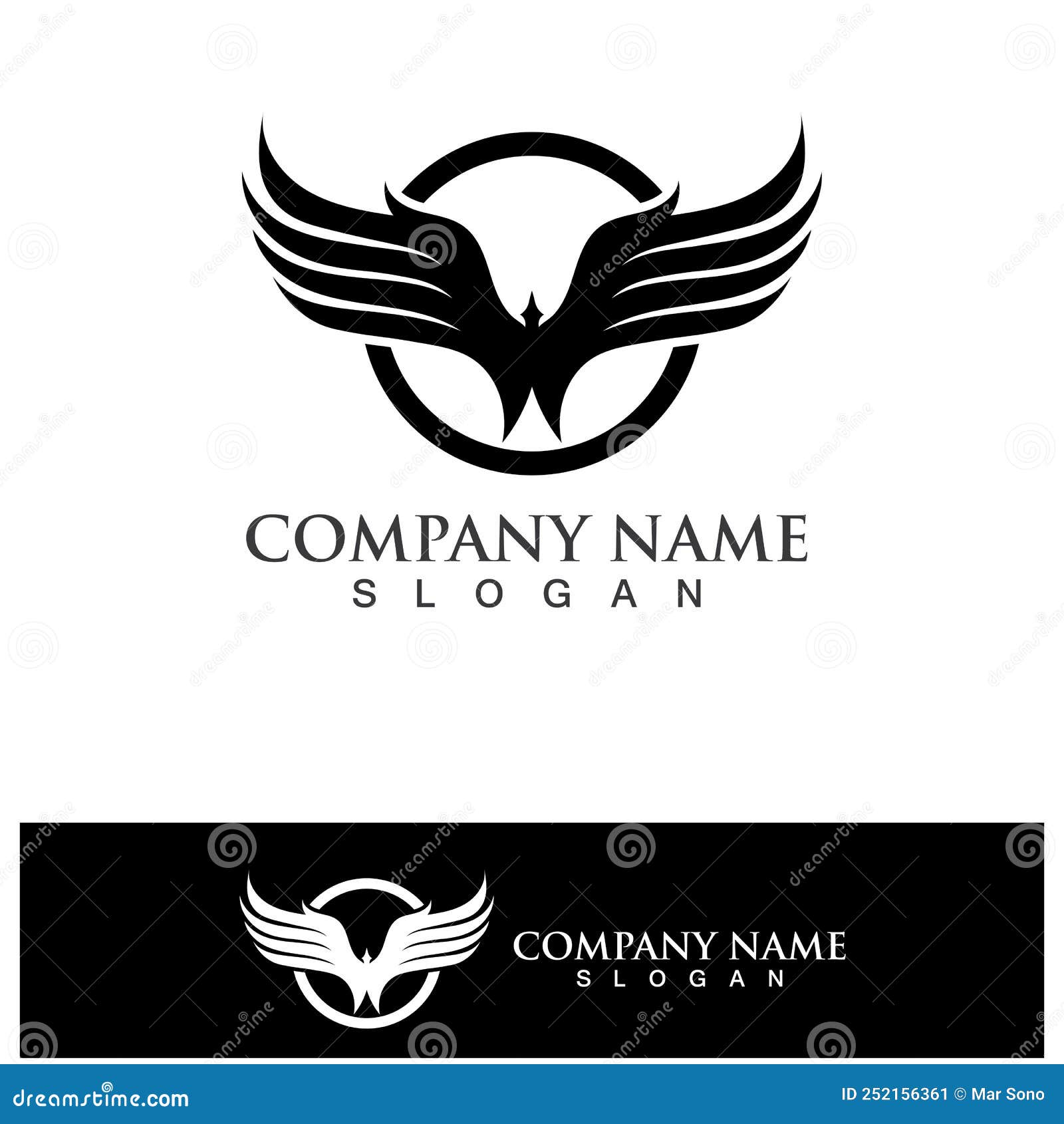 Wings Logo Vector Icon Symbol Illustration Design Template Stock Vector ...