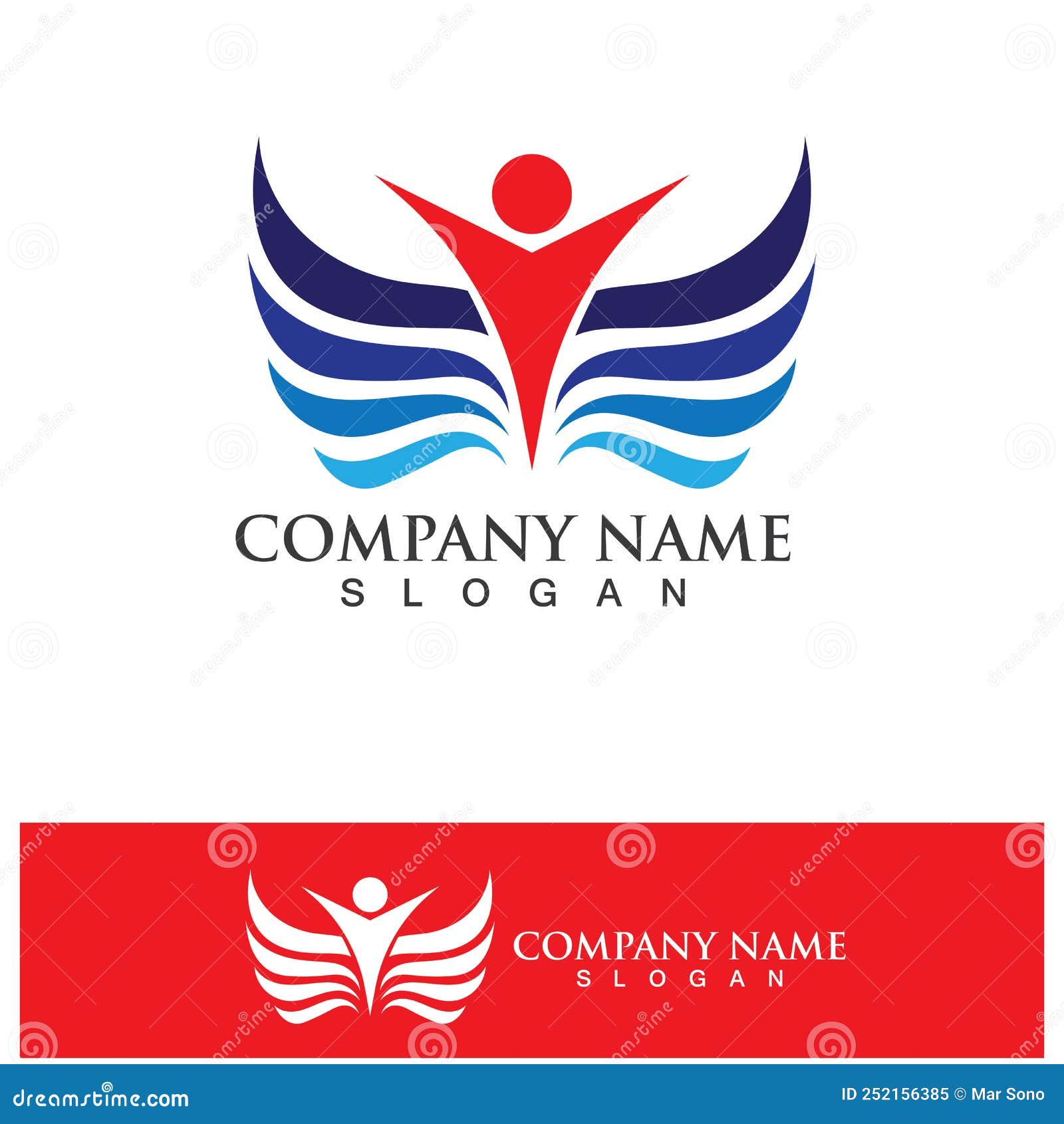 Wings Logo Vector Icon Symbol Illustration Design Template Stock Vector ...