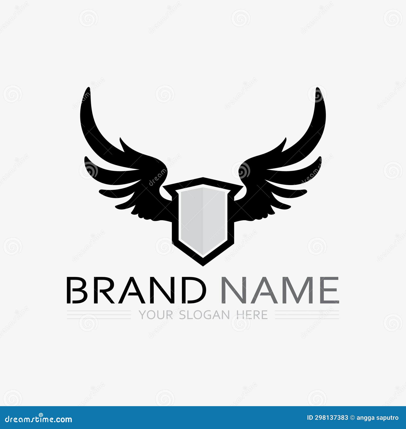 Wings Logo Vector Icon Symbol Illustration Design Template Stock ...