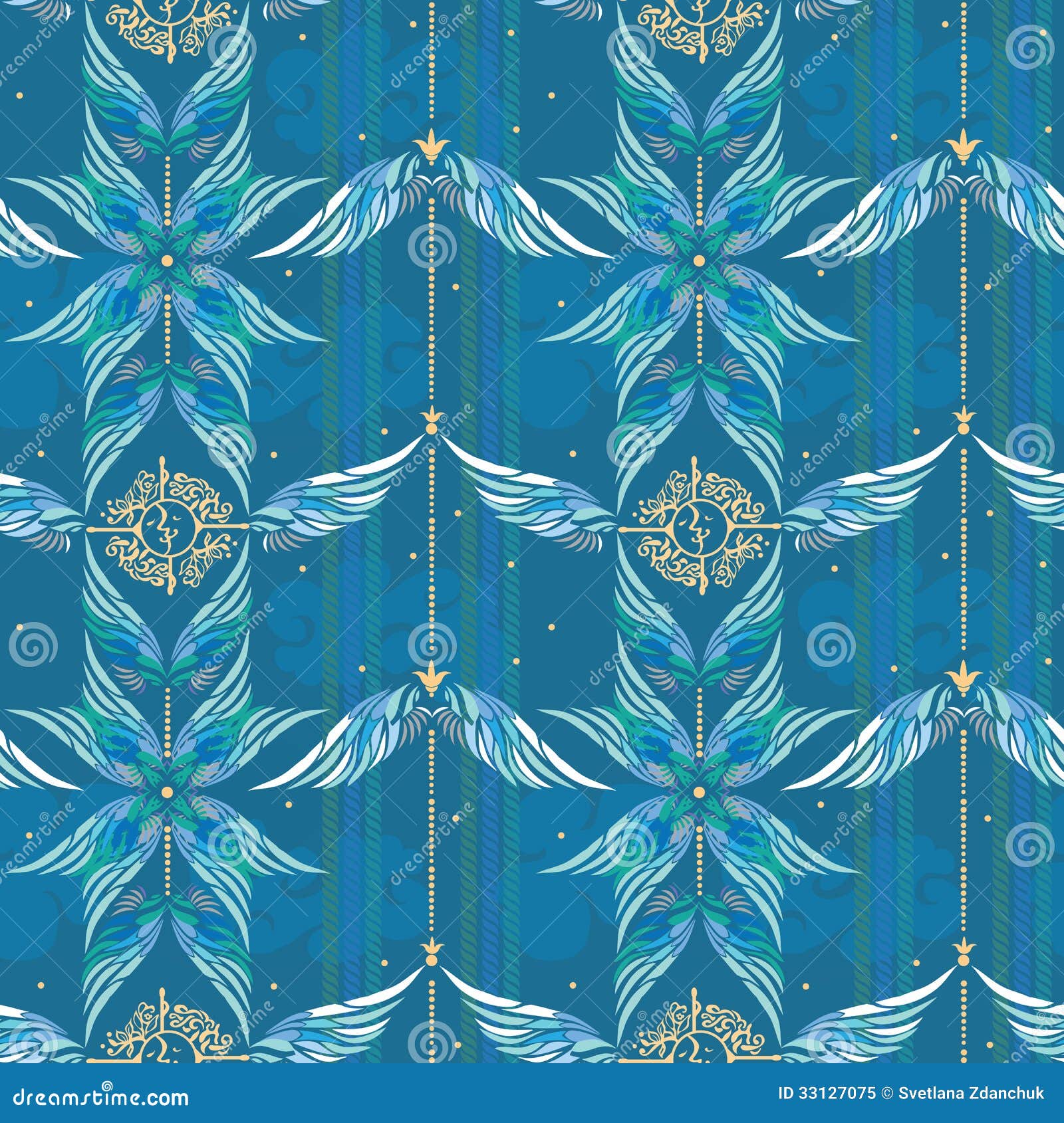 Wings pattern stock vector. Illustration of vertical - 33127075