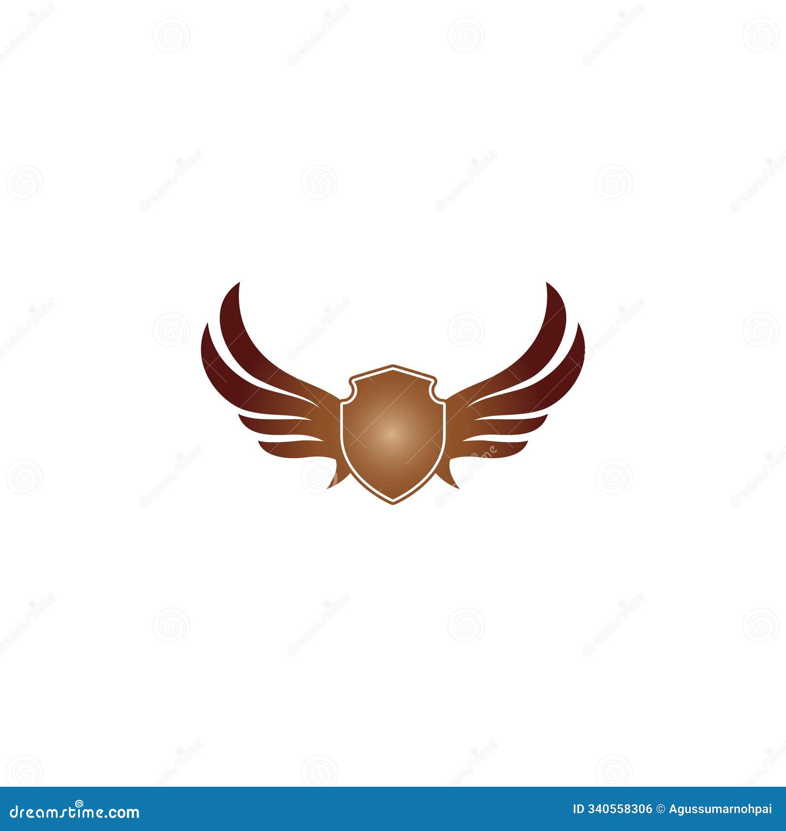 Wings and Shield Vector Illustration for Icon,symbol or Logo Stock ...