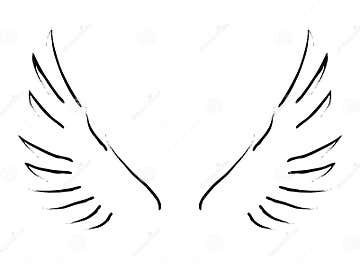 Wings stock vector. Illustration of flying, simple, peace - 56183122