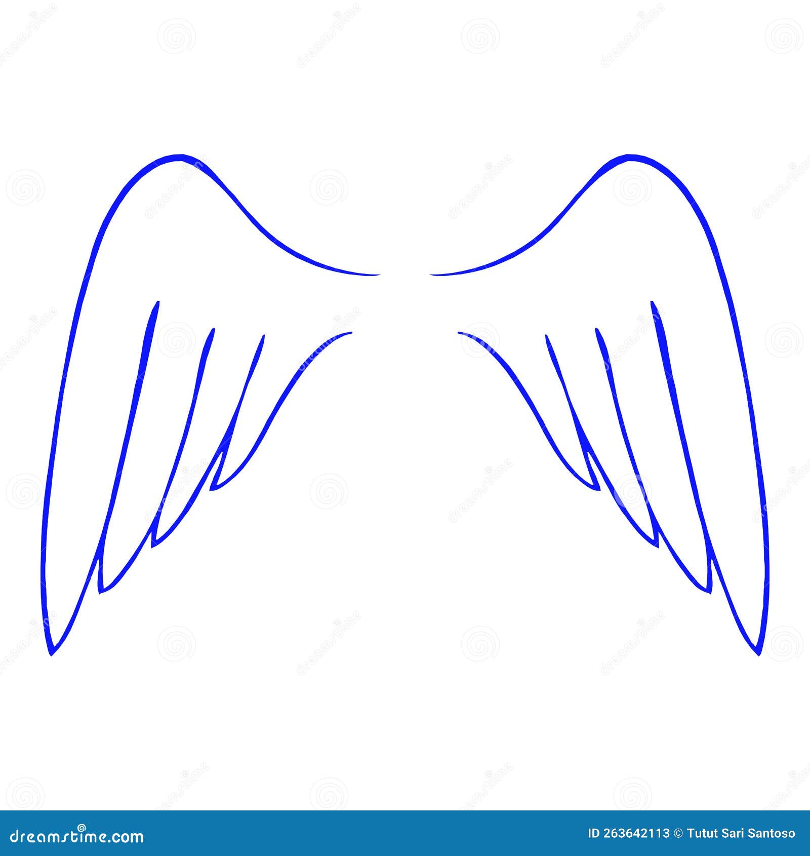 Wings stock vector. Illustration of design, clip, vector - 263642113