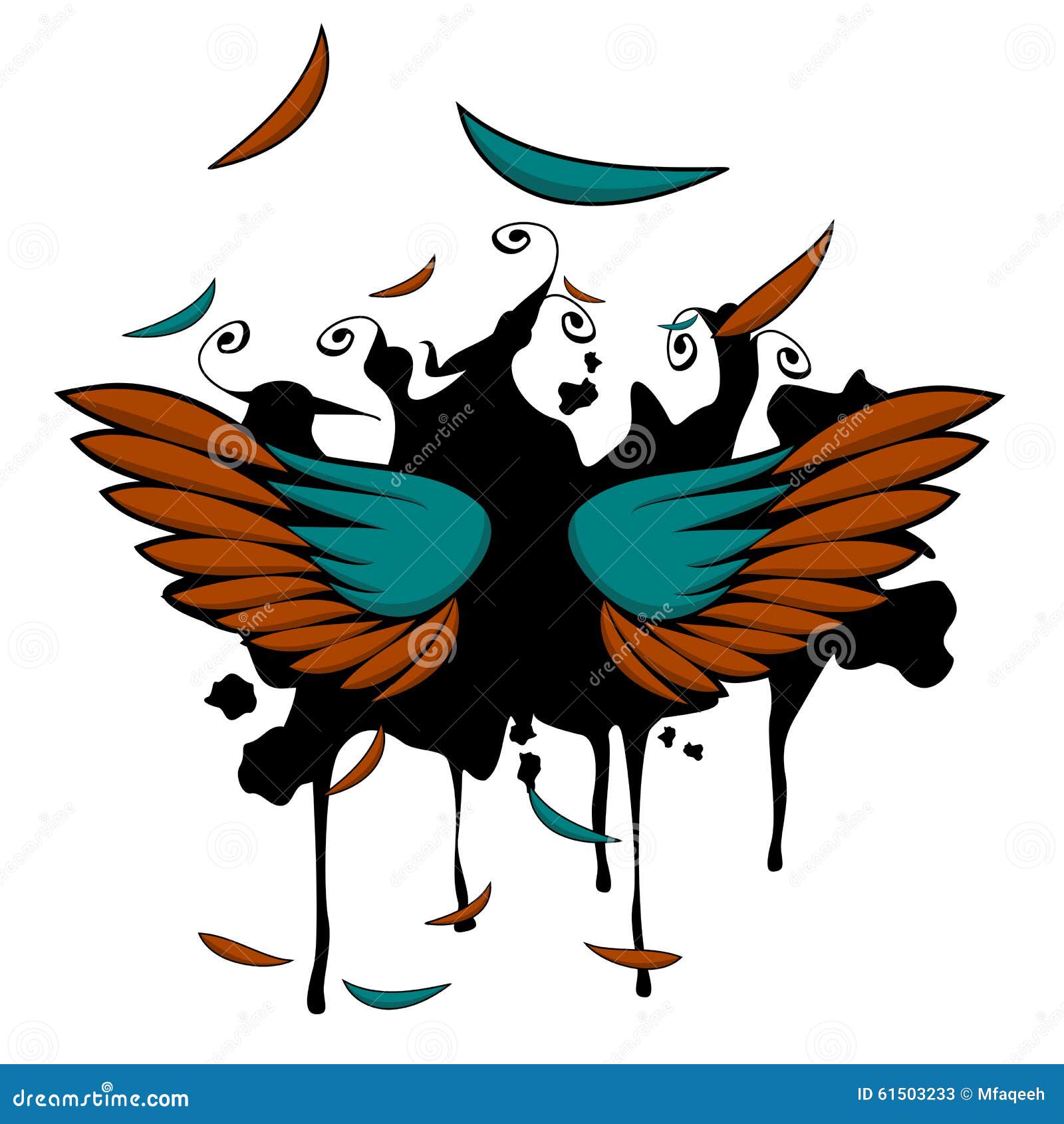 Superhero Pigeon Bird Sketch Vector Illustration | CartoonDealer.com ...
