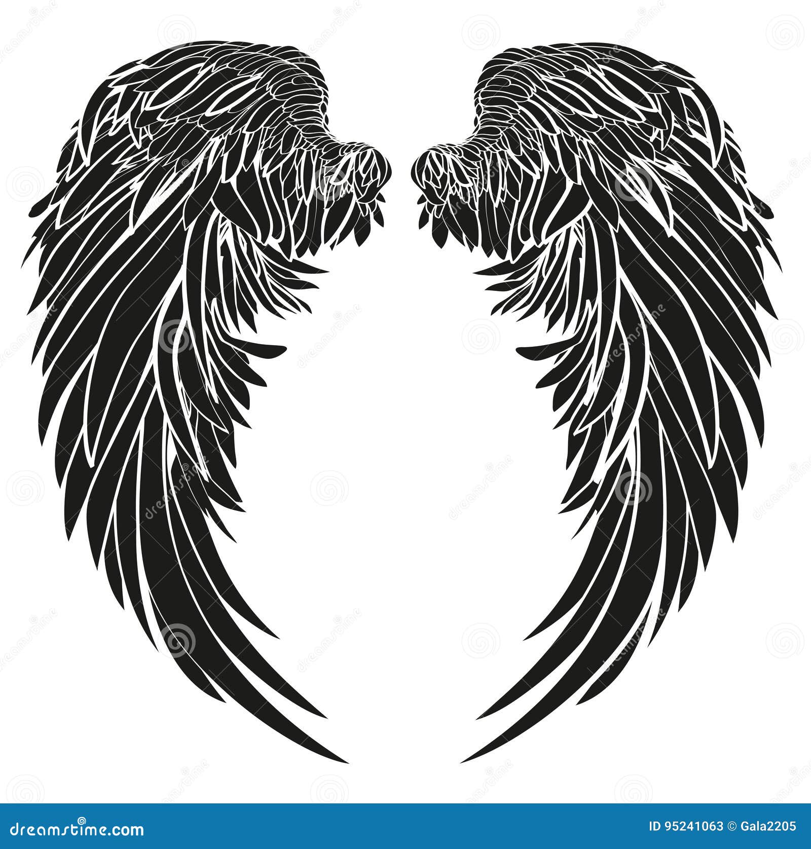 Wings. Vector Illustration on White Background Stock Vector ...